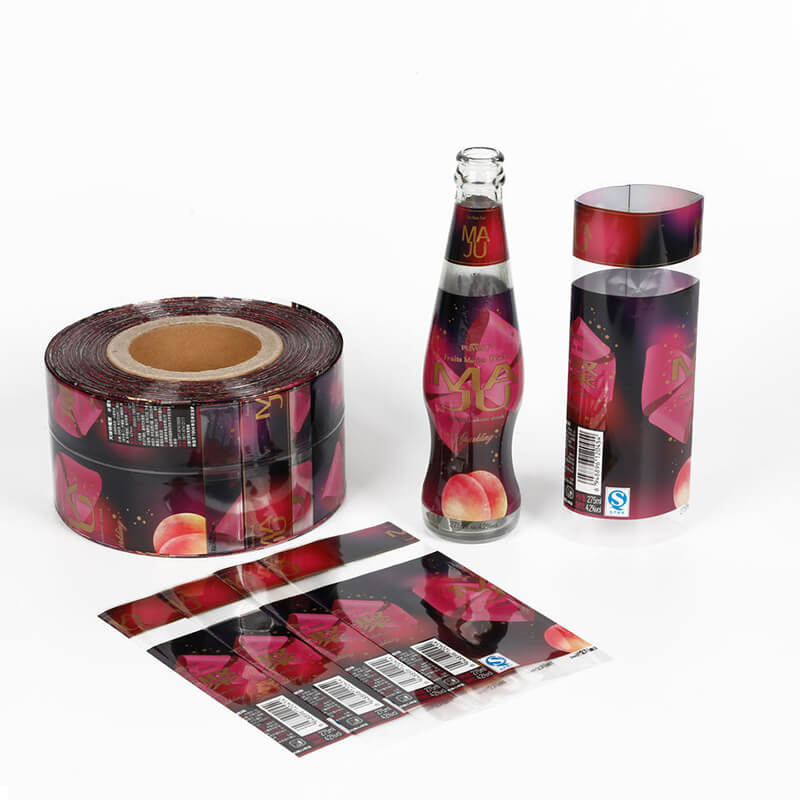 Custom Plastic Film Shrink Packaging Bottle PVC Heat Shrinking Sleeve ...