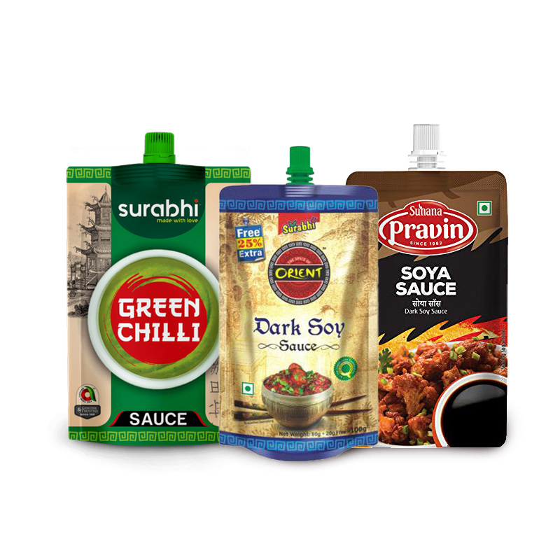 kitchen condiment packaging bag stand up spout pouch | OK Packaging